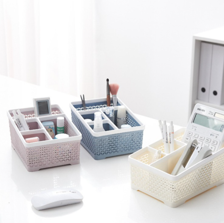 Multifuntional Rattan Desktop Storage for Home and Ofiice Desktop ...