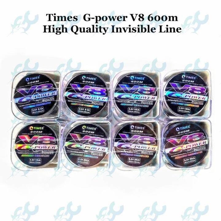 Times G-Power V8 600m High Quality Invisible Line FT | Lazada PH