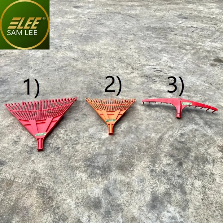 SAMLEE Hero garden rake 13T/20T/24T Heavy Duty Nail/Plastic Gardening Rake with handle/Penyakar ...