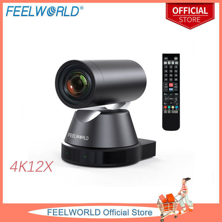 FEELWORLD 4K12X 4K PTZ Camera USB HDMI POE 12X Optical Pan Tilt Zoom ...