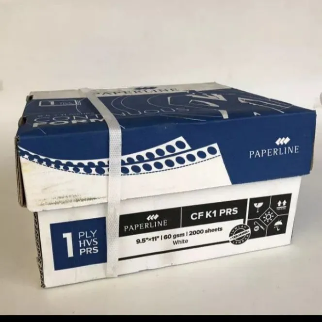 KERTAS CONTINUOUS FORM PAPERLINE 1 PLAY HVS UKURAN KWARTO A4 BAGI 2 ...