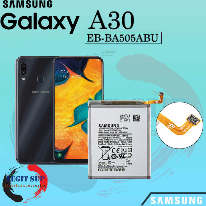 Samsung Galaxy A30 Battery Model: EB-BA505ABU 4000mAh (Original ...