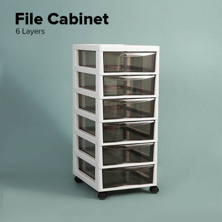 Locaupin Rolling Utility Storage Drawer Cart on Wheels Home Office File ...