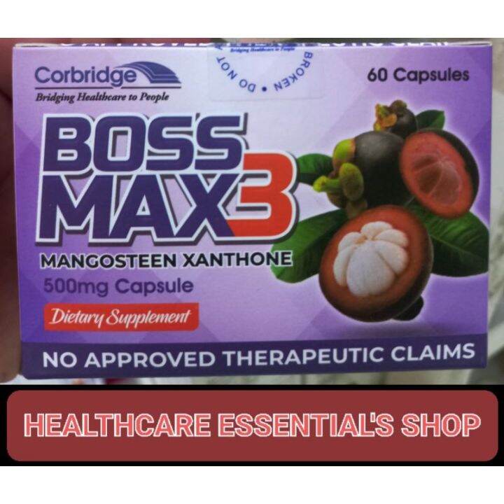 BossMax 3 Mangosteen Xanthone 60 capsules | Lazada PH