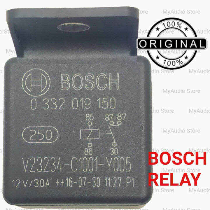 BOSCH 12V 30A 5 PIN 87 AUTOMOTIVE RELAY | Lazada