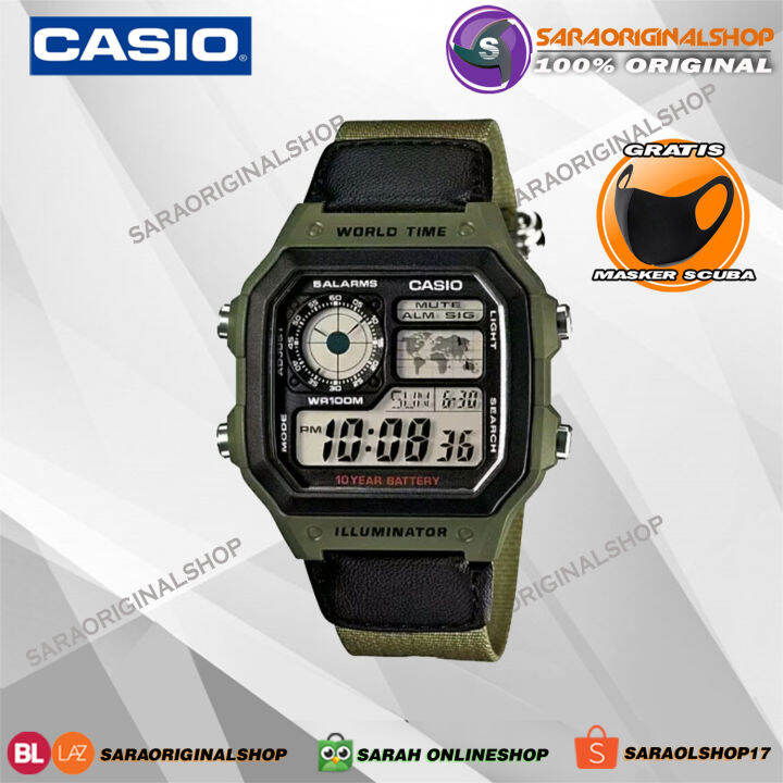 Casio Original AE-1200WH-1A Jam Tangan Pria Garansi 1 Tahun | Lazada Indonesia