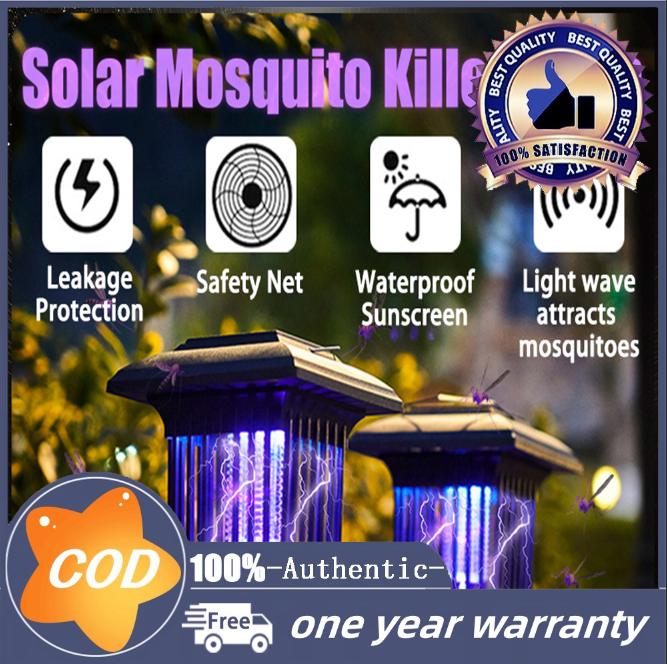 LED household solar mosquito killer lamp, outdoor waterproof insect ...