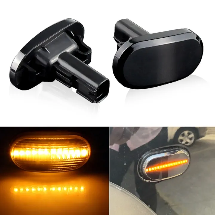 1 Pair Amber Car Led Side Marker Directional Indicator Lamp Turn Signal ...