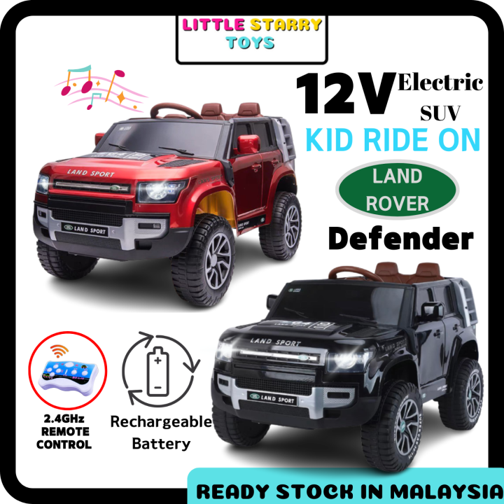 Ready Stock !!! 12V Electric Land Rover Defender Kid's Ride On Land ...