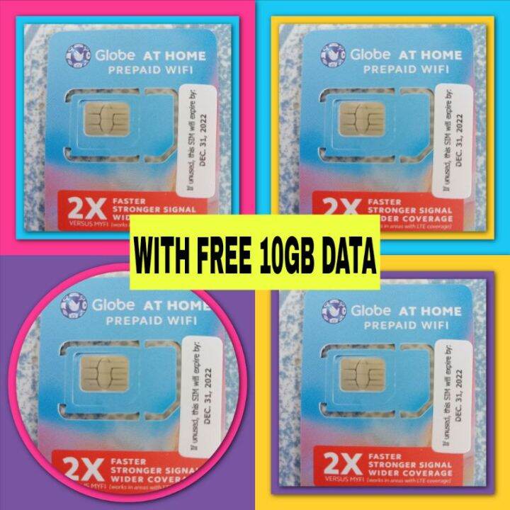GHPW Globe at Home Prepaid Wifi Sim w/ 10GB DATA | Lazada PH