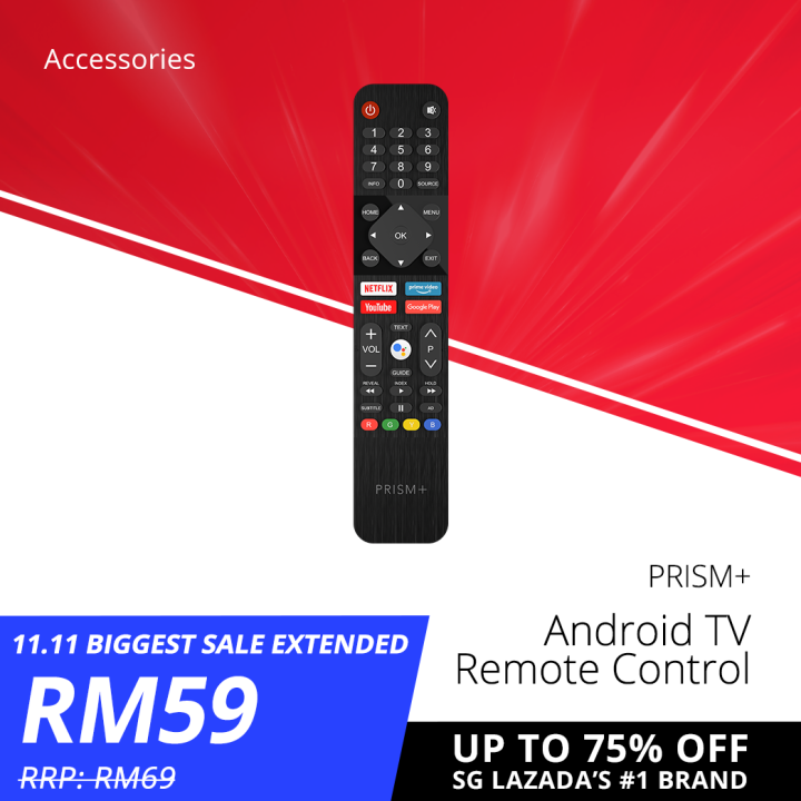 PRISM+ Android TV Remote Control | Lazada