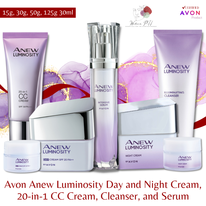 Avon Anew Luminosity Day and Night Cream 15G, 50G, 20-in-1 CC Cream 30G ...
