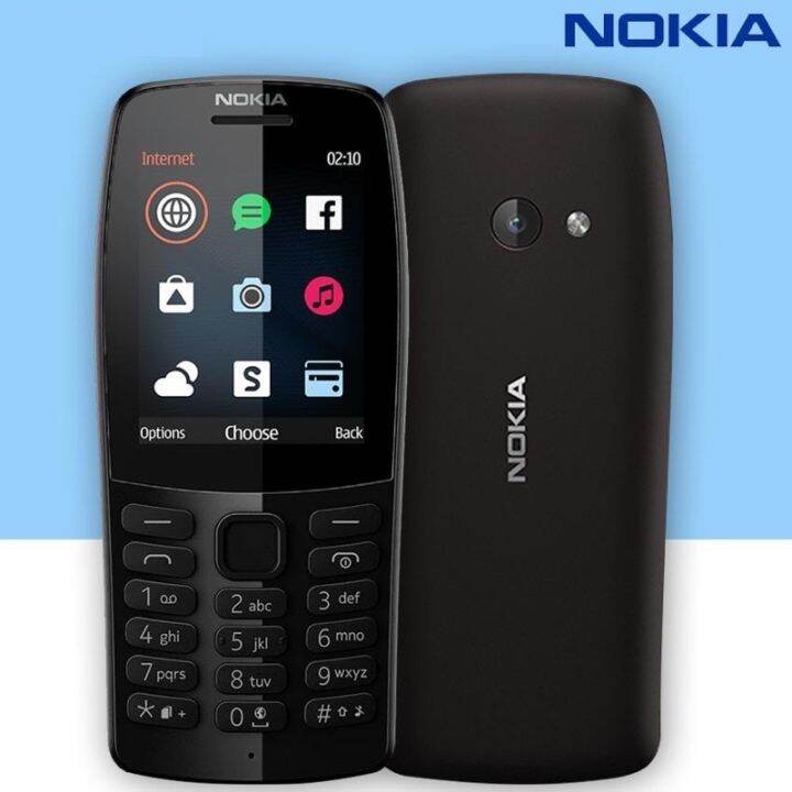 Original 100 Nokia 210 1.77inches Keypad Phone Basic Phone with FREE ...