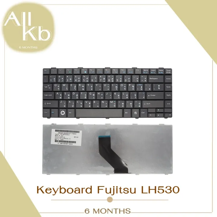 KEYBOARD NOTEBOOK FUJITSU Lifebook LH520 LH530 LH530G / คีย์บอร์ด ภาษา ...