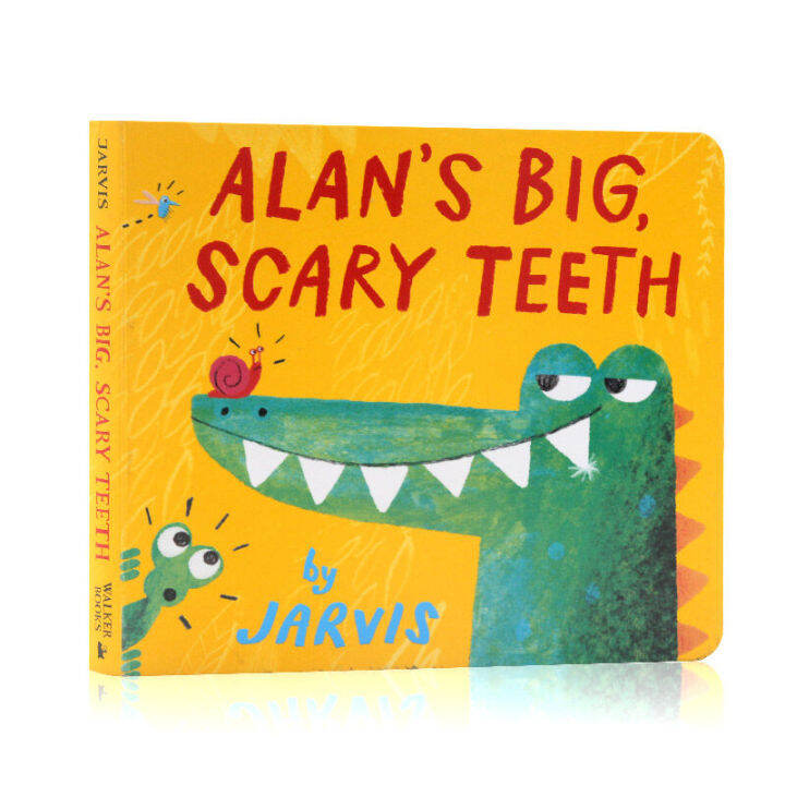 milumilu Alan's Big, Scary Teeth Board Book Colouring English Activity ...