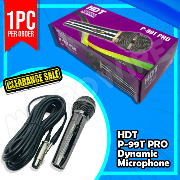 HDT Vocal Wired Microphone Heavy Duty P-99T PRO (CLEARANCE) | Lazada PH