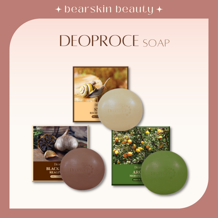 DEOPROCE Soap Snail, Argan, Black Garlic 100g | Lazada PH