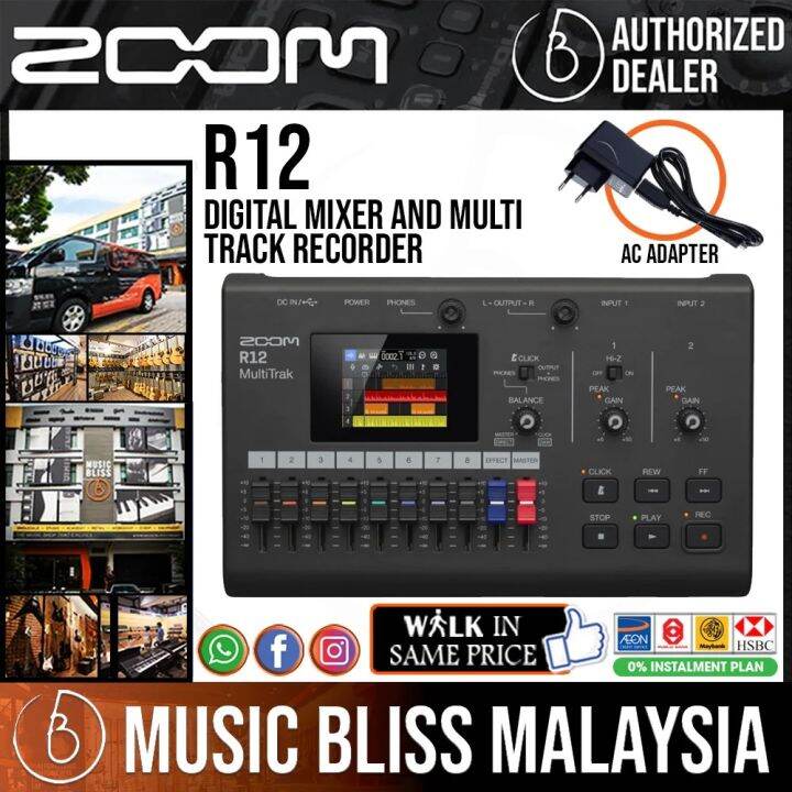 Zoom R12 MultiTrak Recorder with Touchscreen (R-12) | Lazada