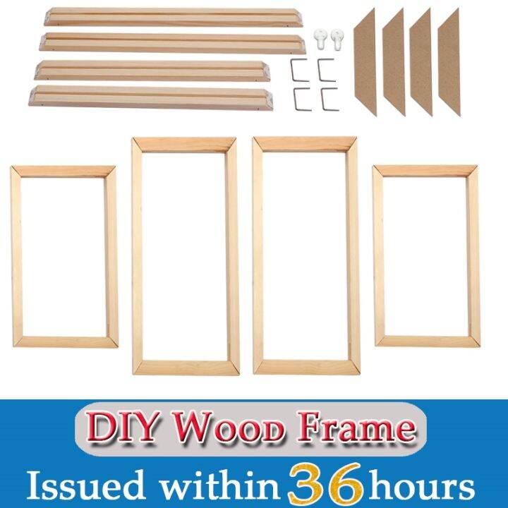 natural Wood frame 60x90 70x140 aesthetic room decor wall pictures ...