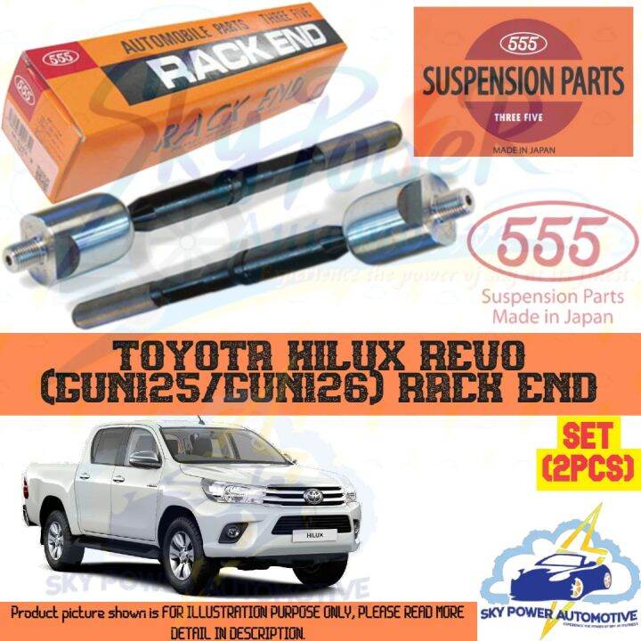 TOYOTA HILUX REVO GUN125/GUN126 555 JAPAN BRAND STEERING RACK END (SET ...