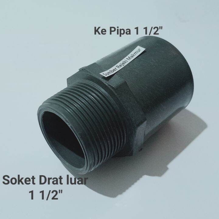 SOKET DRAT LUAR 1 1/2 INCH SAMBUNGAN PIPA DRAT 1 1/2 " SDL | Lazada Indonesia