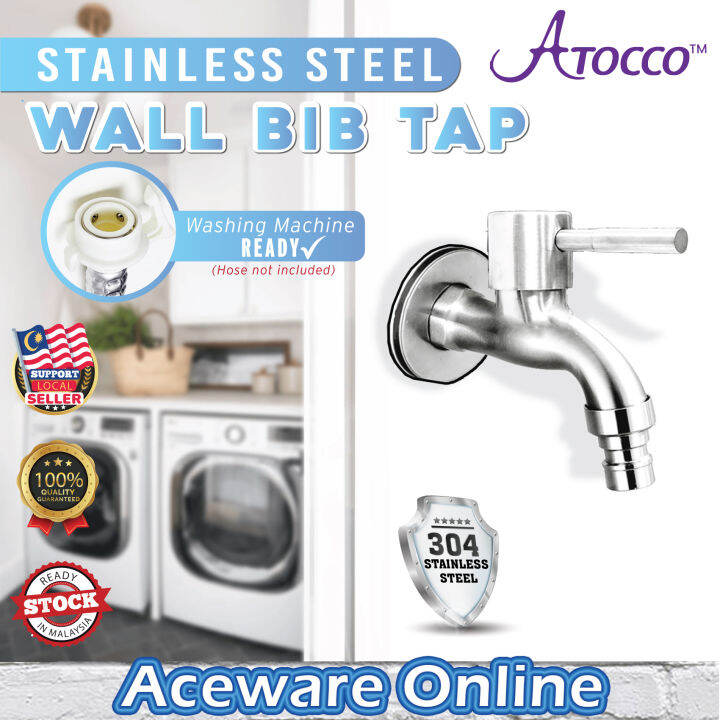 SUS304 Stainless Steel Washing Machine Bathroom Nozzle Tap Faucet Wall ...