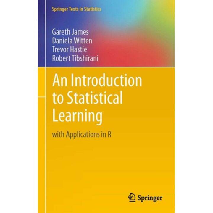 An Introduction to Statistical Learning with Applications in R by Gareth James | Lazada PH