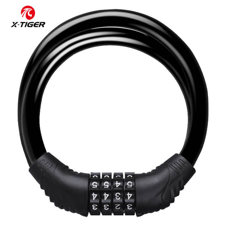 X-TIGER Bike Lock 4 Digit Code Combination Bicycle Security Lock ...