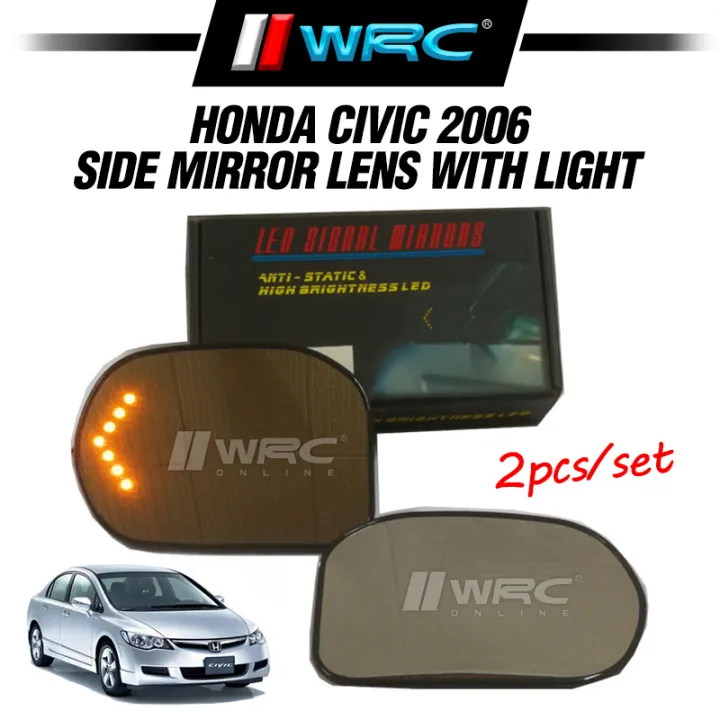 WRC Honda Civic 2006 Side Mirror Lens with Signal Light (2pcs/set) | Lazada