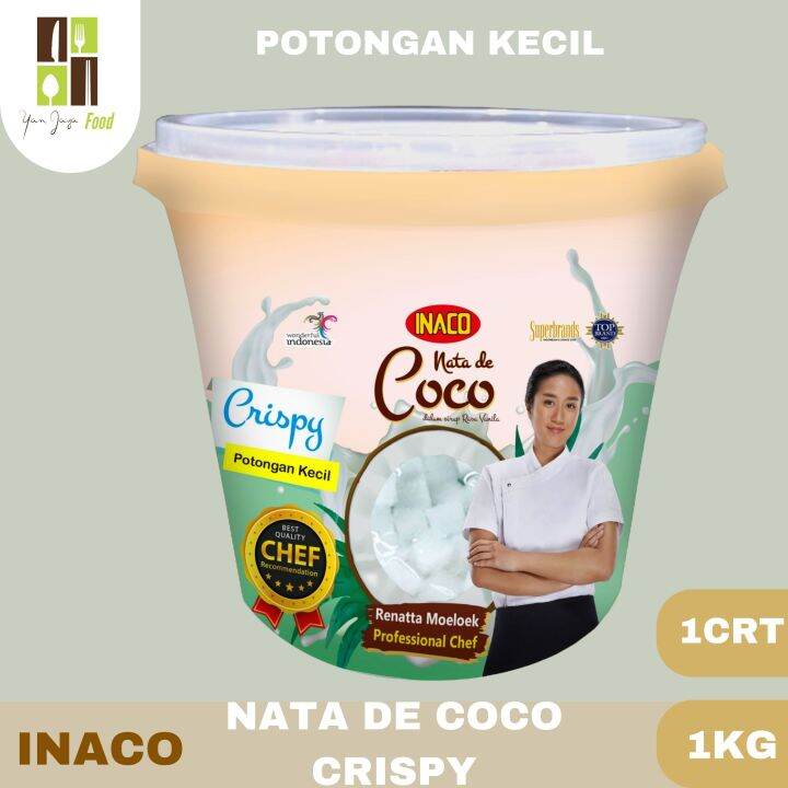 Inaco Nata De Coco Crispy Potongan Besar / Potongan Kecil / Ember 1 Kg 1 CARTON | Lazada Indonesia