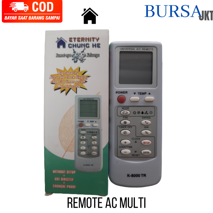 REMOTE AC MULTI CHINA MIRIP JOKER K8000TR | Lazada Indonesia