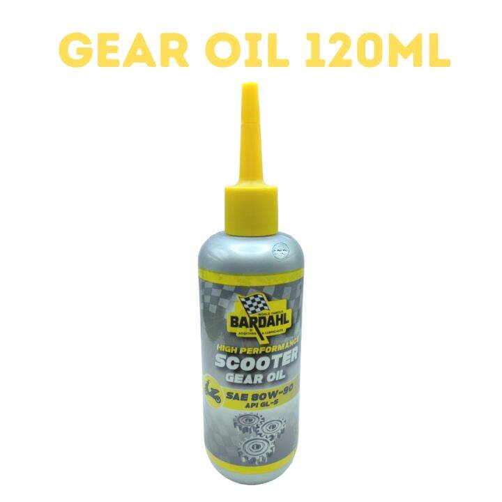 BARDAHL GEAR OIL SAE 80W-90 120ML MINYAK GEAR BOX SCOOTER MINYAK GEAR ...