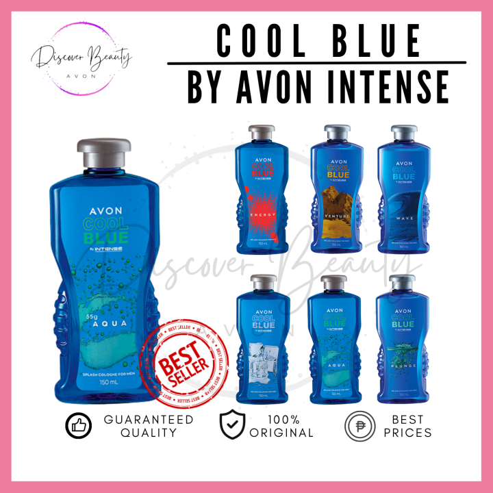 Avon COOL BLUE by INTENSE Splash Cologne 150ml | Lazada PH