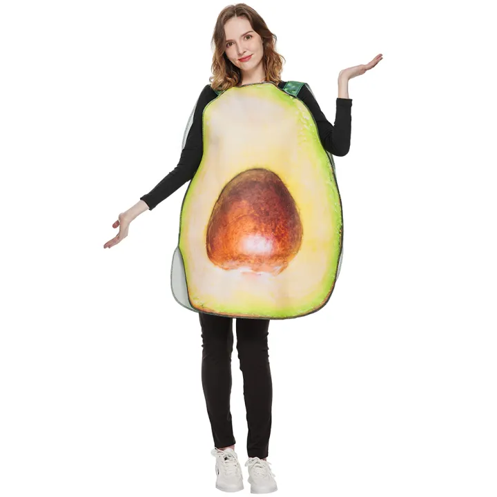 Adult Avocado Costumes Halloween Women Funny Fruit Vegetable Cosplay ...