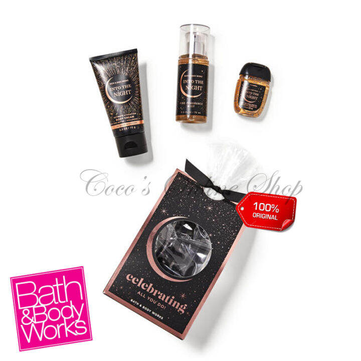 BEST SELLER Original Bath and Body Works INTO THE NIGHT Mini Travel ...