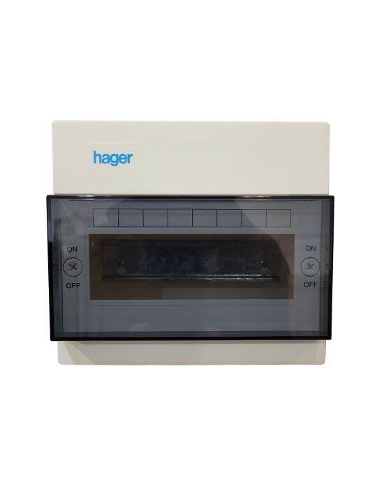 Hager pvc db icos8/s 1 row 8 ways surface mounted enclosures | Lazada