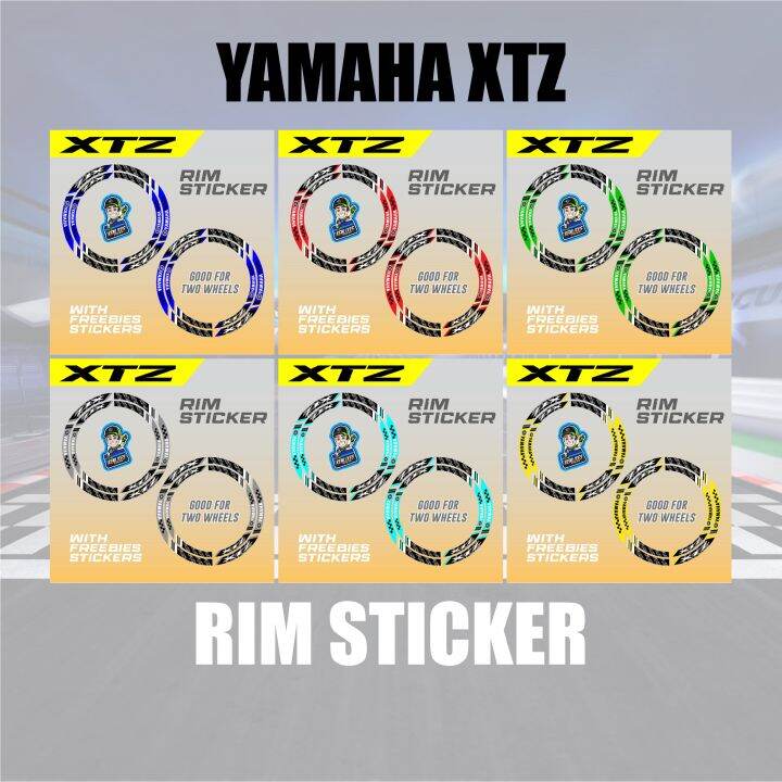 Yamaha XTZ 125 Rim Sticker Decals Mags (Front & Back) KENLIXES | Lazada PH