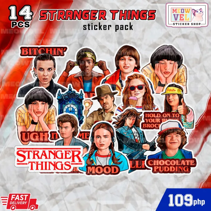 [14 PCS SET B ] Stranger things Season 4 Sticker pack | Lazada PH