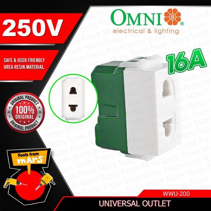 OMNI Electric Universal Outlet 16A WWU-200 •TFM• | Lazada PH