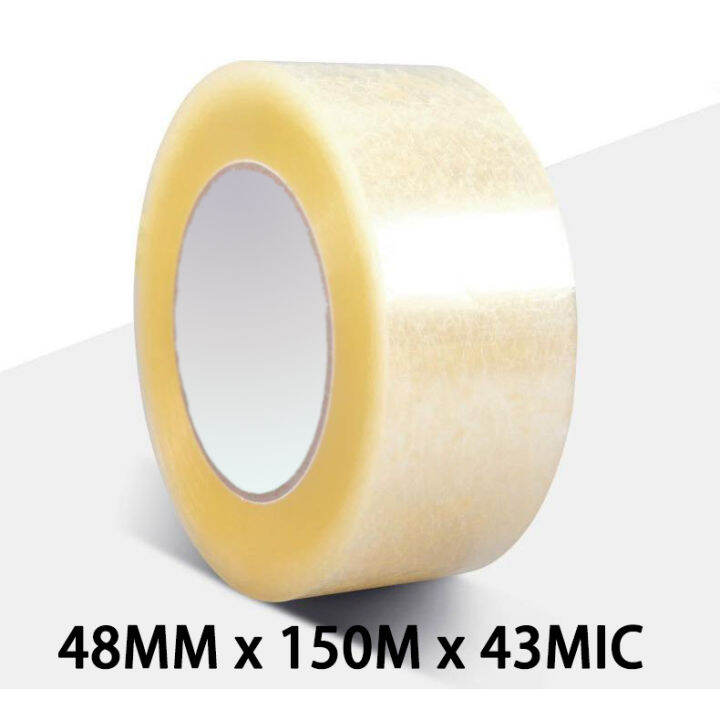 48MM x 150M x 43MIC Quality OPP Tape Transparent / Clear Tape ...