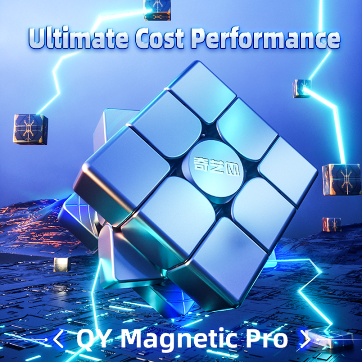 QiYi 3x3x3 Magnetic Pro Cube Speed 3x3 Magic Cube Profession Cube ...