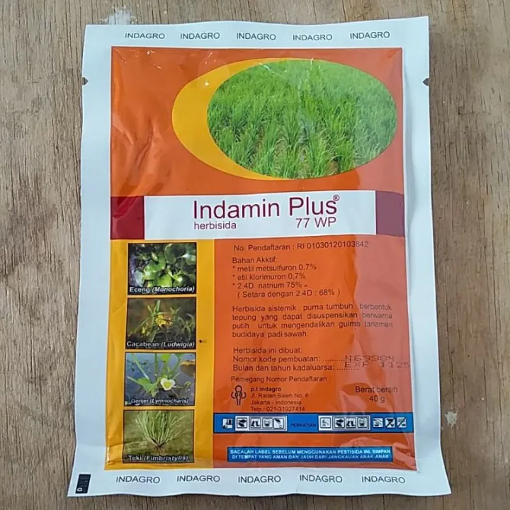 herbisida indamin plus 77wp kemasan 40gram UNTUK GULMA WEWEHAN SUNDUK ...