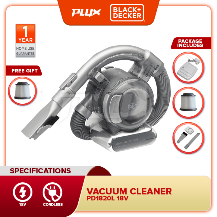 BLACK & DECKER PD1820L-GB 18V Li-Ion Flexi Dustbuster With Standard ...