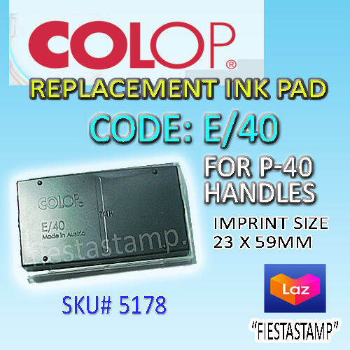 COLOP Replacement Ink Pad E/40 for P-40 handles | Lazada PH