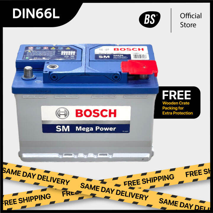 BOSCH DIN66 - LN3 - DIN66L - 56638 (MF) 66AH Car Battery For Proton X70 ...