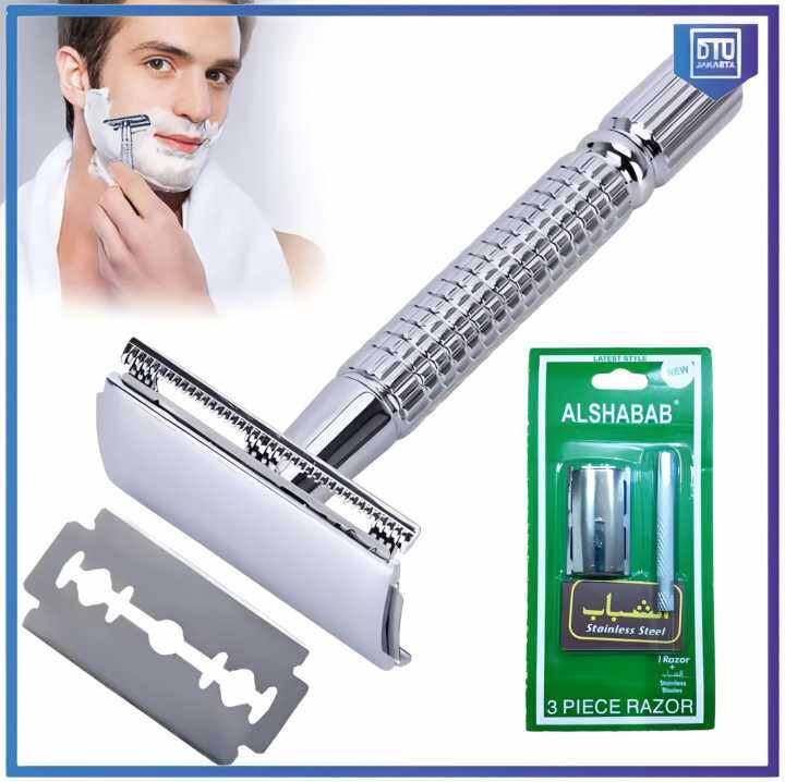 Alat Cukur Kumis Janggut ALSHABAB Double Edge Stainless Razor | Lazada ... Alat Cukur Kumis Janggut ALSHABAB Double Edge Stainless Razor | Lazada ...