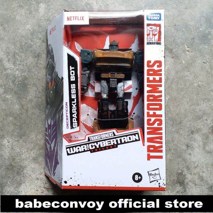 Hasbro Transformers Netflix Deluxe Sparkless Bot Smokescreen Streak ...