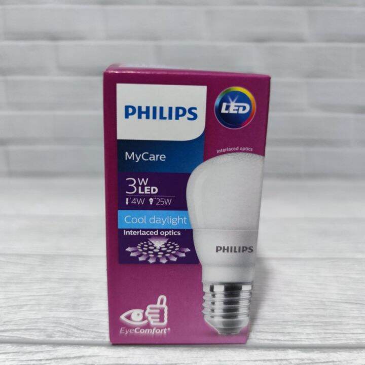 Philips Led Mycare 3w cahaya putih Lampu Led Philips 3 Watt CDL ...