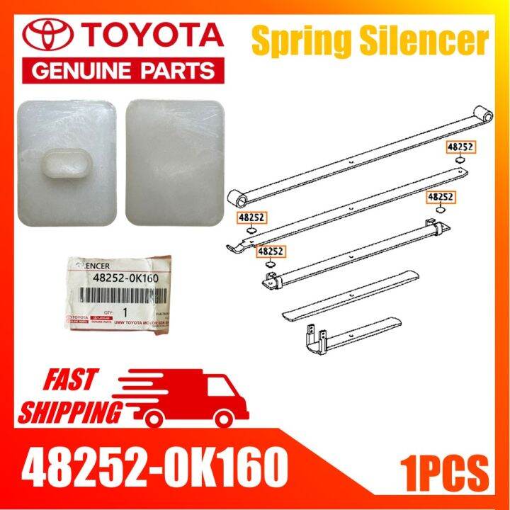 Genuine Toyota Rear Spring Silencer 48252-0K160 – Hilux / Spring ...