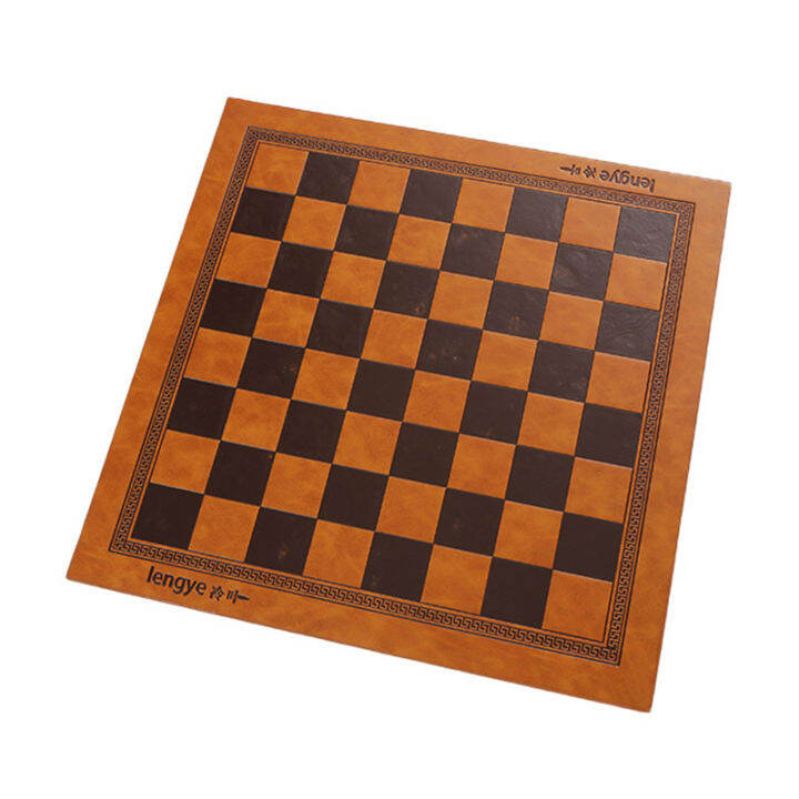 KCY Dingdaocunz Embossed Design PVC Leather International Chess Board ...
